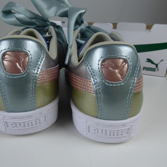 Puma | Shoes | Puma Basket Heart Bauble Colorblock Sneakers Nib | Poshmark